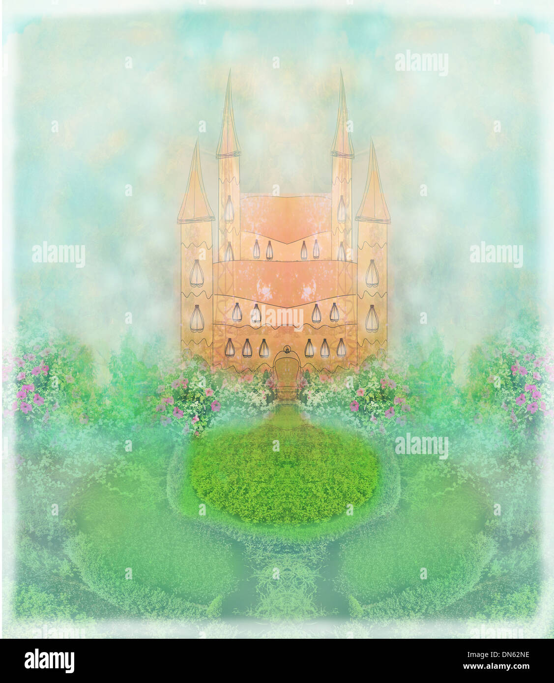Magic Fairy Tale Princess Castle Stock Photo - Alamy
