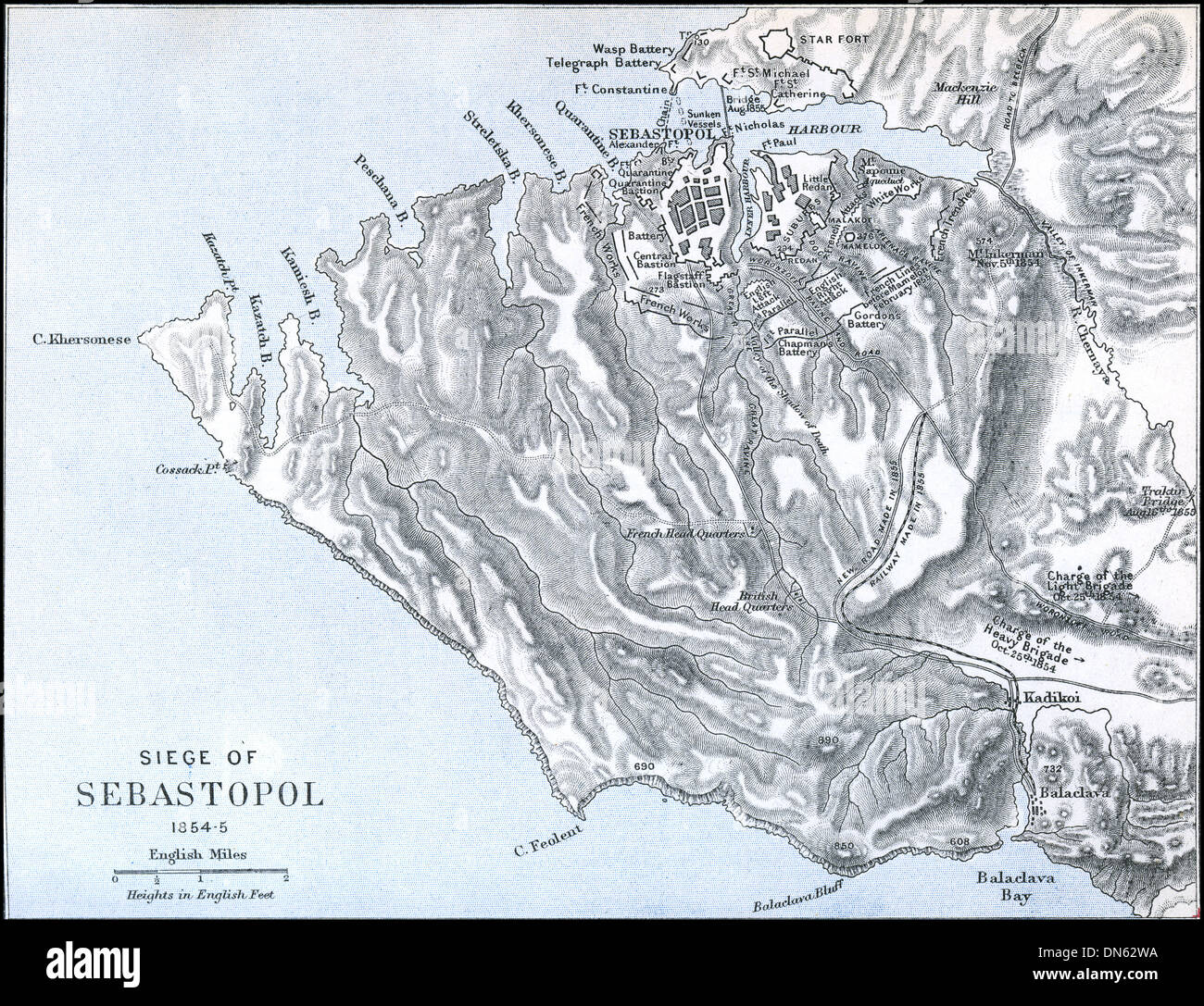 Sevastopol map plan hi-res stock photography and images - Alamy