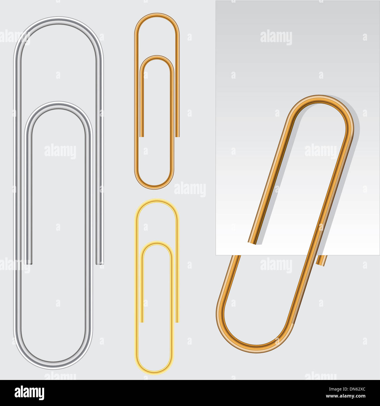 Paper metal clip, high quality vector eps10 illustration Stock Photo ...