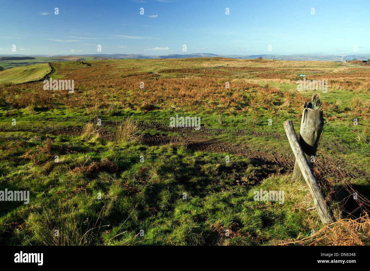 View looking towards Ystard Mynach from the Rhymney Valley Ridgway ...