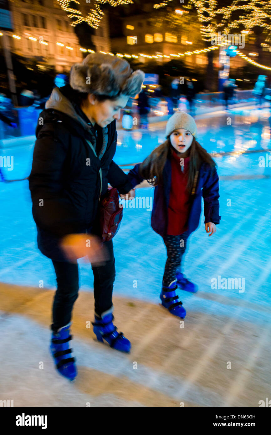 The Ice Rink outside the Natural History Museum, London, UK 16 Dec 2013 ...