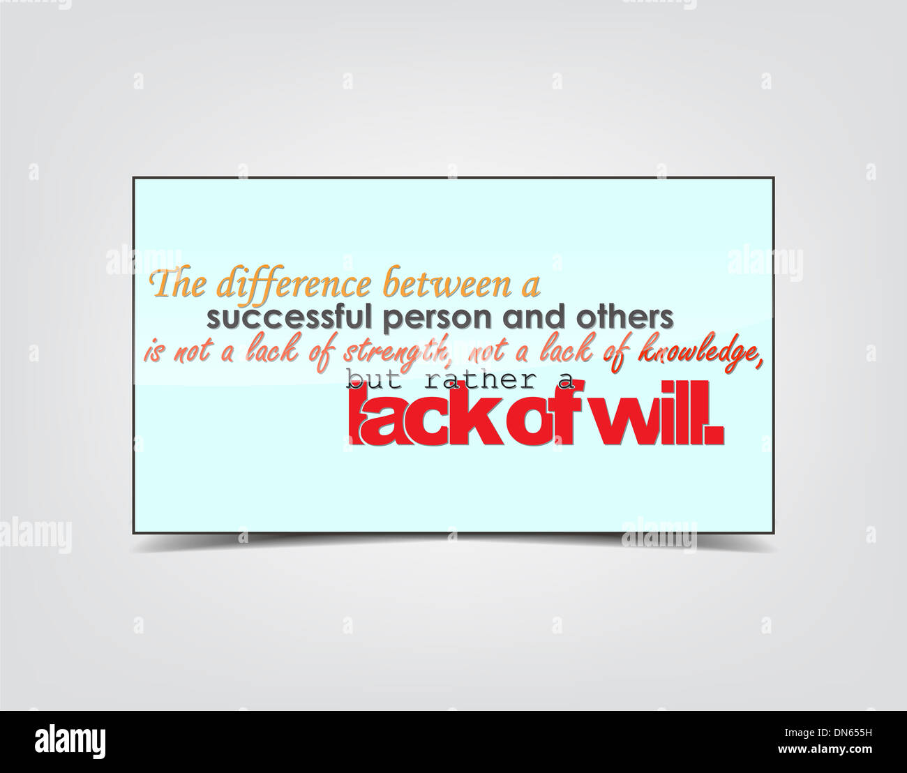 The difference between a successful person and others is not a lack of ...