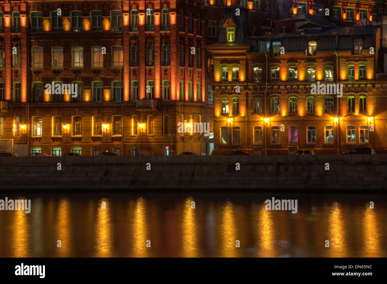 Moscow skyline at night hi-res stock photography and images - Alamy