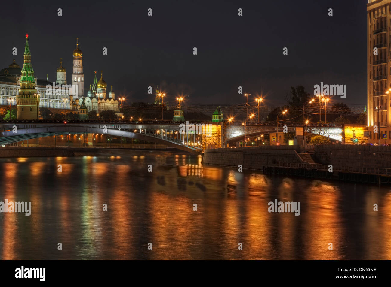 Moscow night city hi-res stock photography and images - Alamy