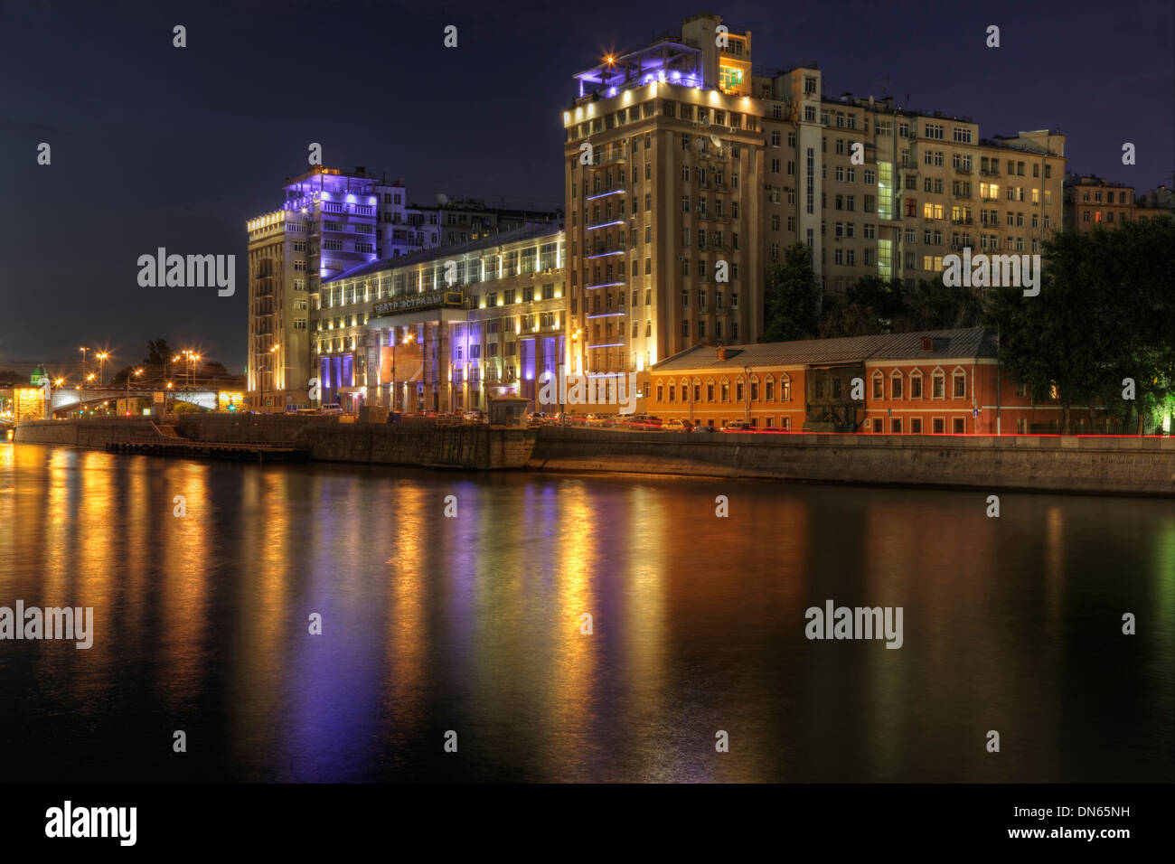 Moscow at night hi-res stock photography and images - Alamy