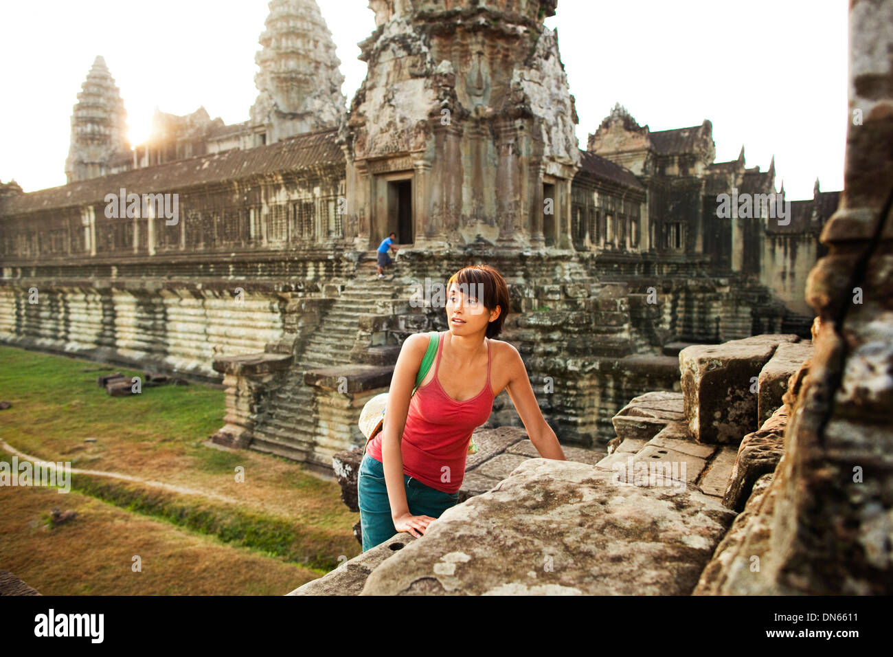 Visiting the temple hi-res stock photography and images - Alamy