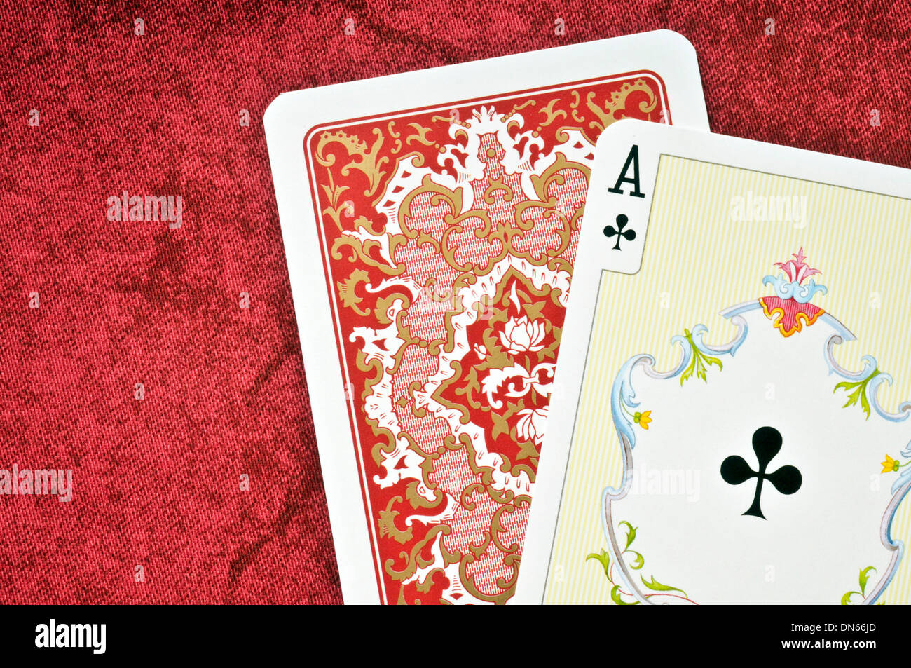 ace of Clubs playing card Stock Photo - Alamy