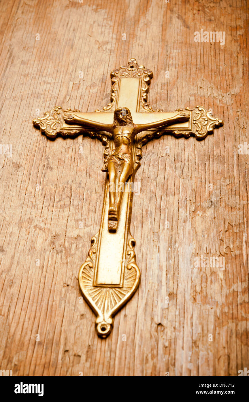 Catholic cross of Jesus crucified Stock Photo - Alamy