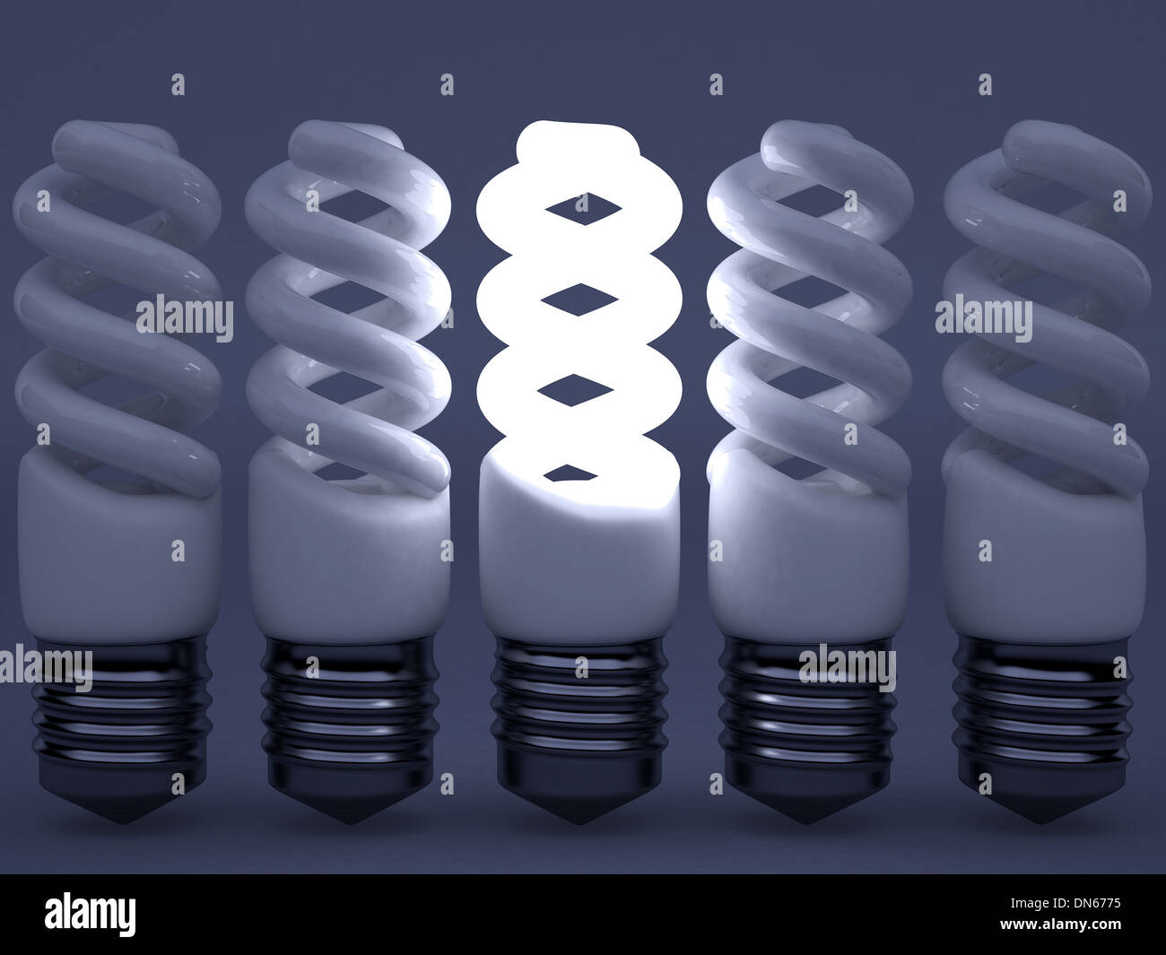 High resolution image. 3d rendered illustration. Light bulb symbol ...