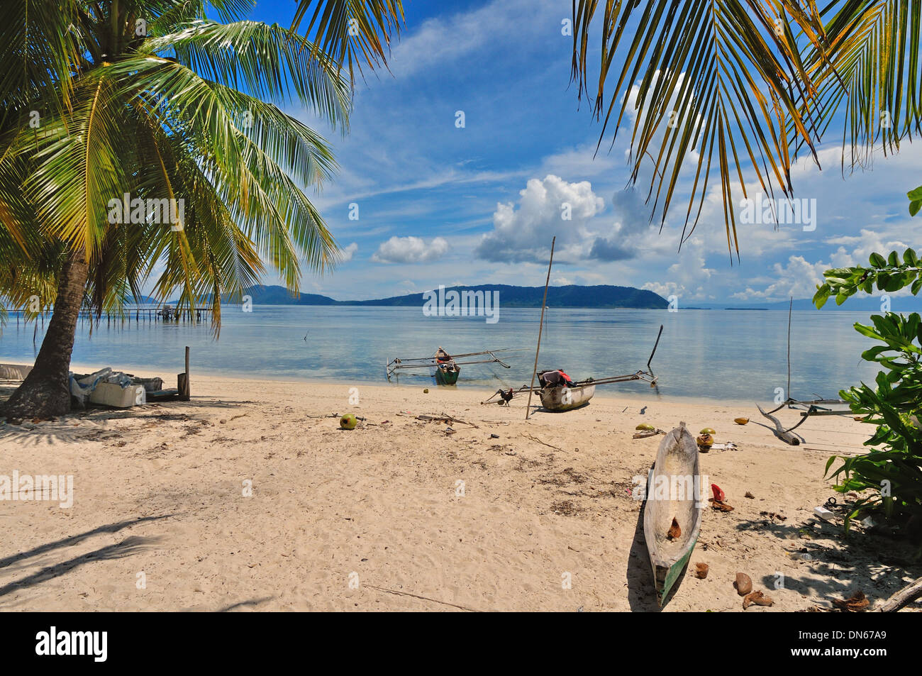 Arborek village, North Raja Ampat, West Papua, Indonesia Stock Photo ...