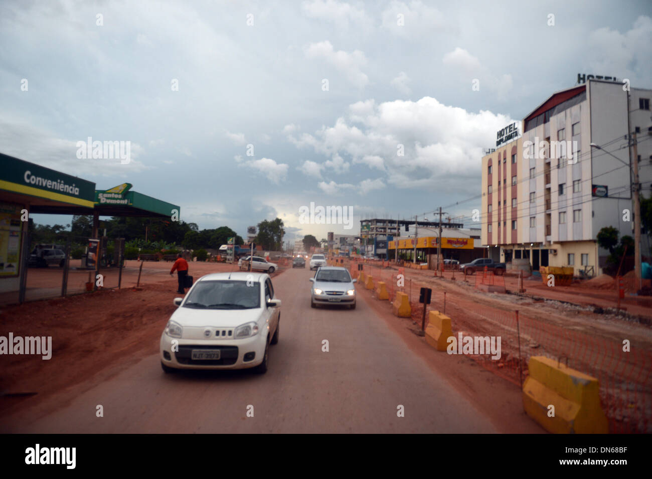 Cuiaba, Brazil. 12th Dec, 2013. A street scene in Cuiaba, Brazil, 12 ...