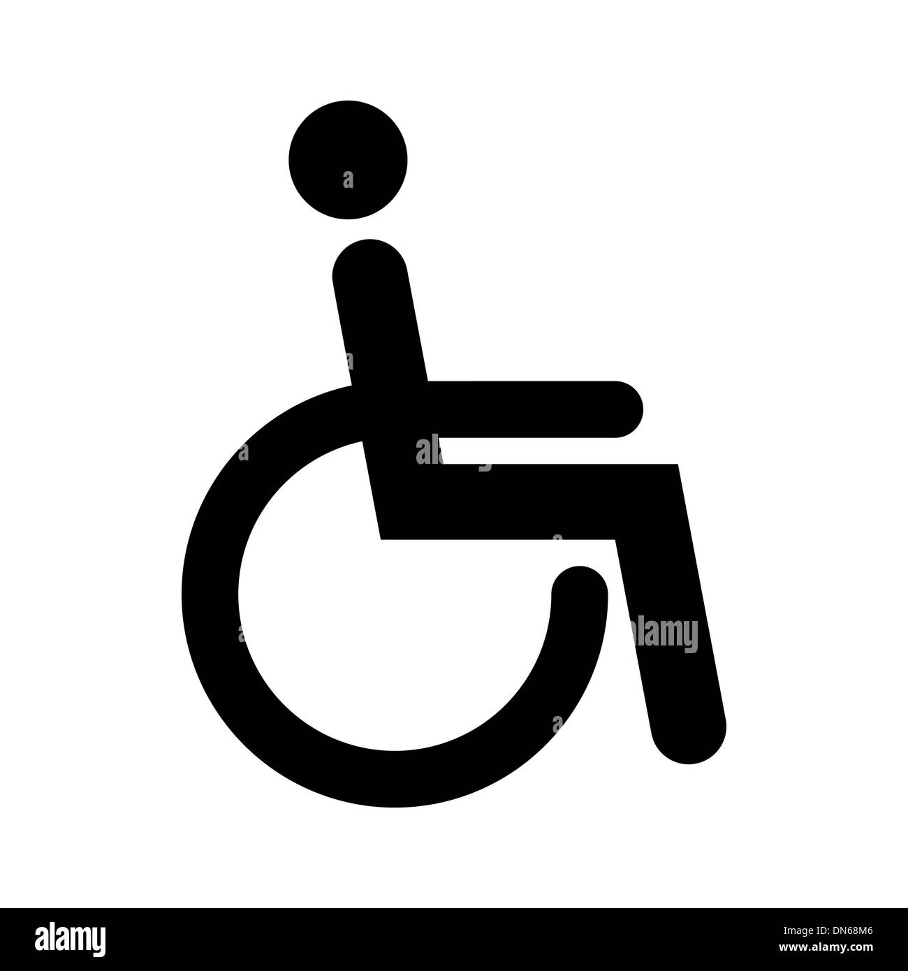 Disabled wheelchair access Black and White Stock Photos & Images - Alamy