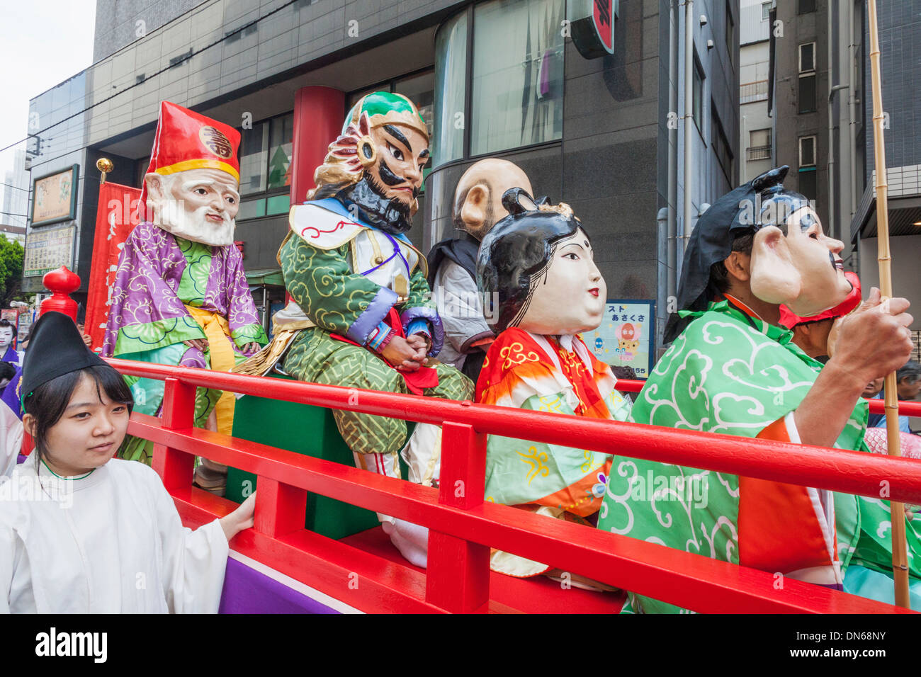 Japan, Honshu, Kanto, Tokyo, Asakusa, Jidai Matsurai Festival, Festival ...