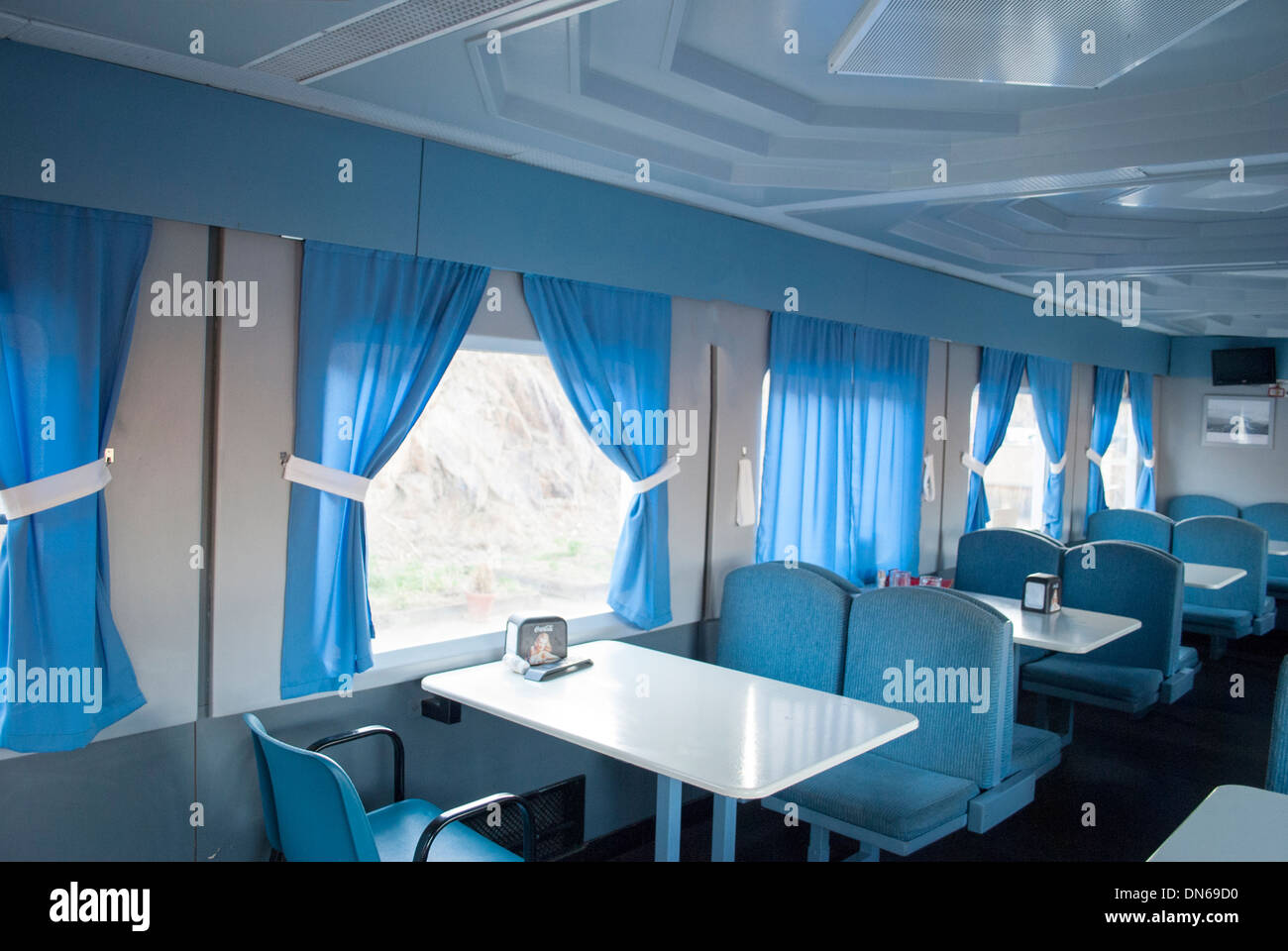 Train restaurant where you can stop to eat Stock Photo - Alamy