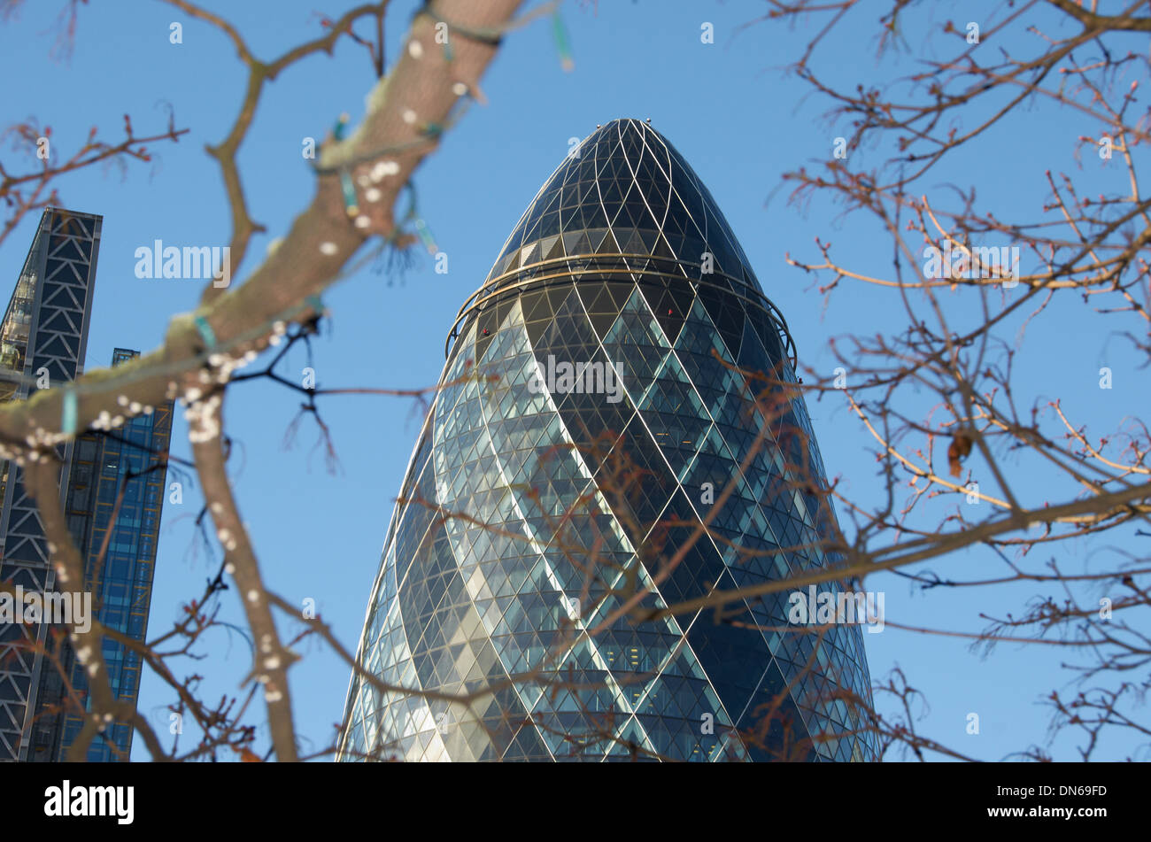 30 St Mary Axe - The Gherkin building in London, England Stock Photo ...