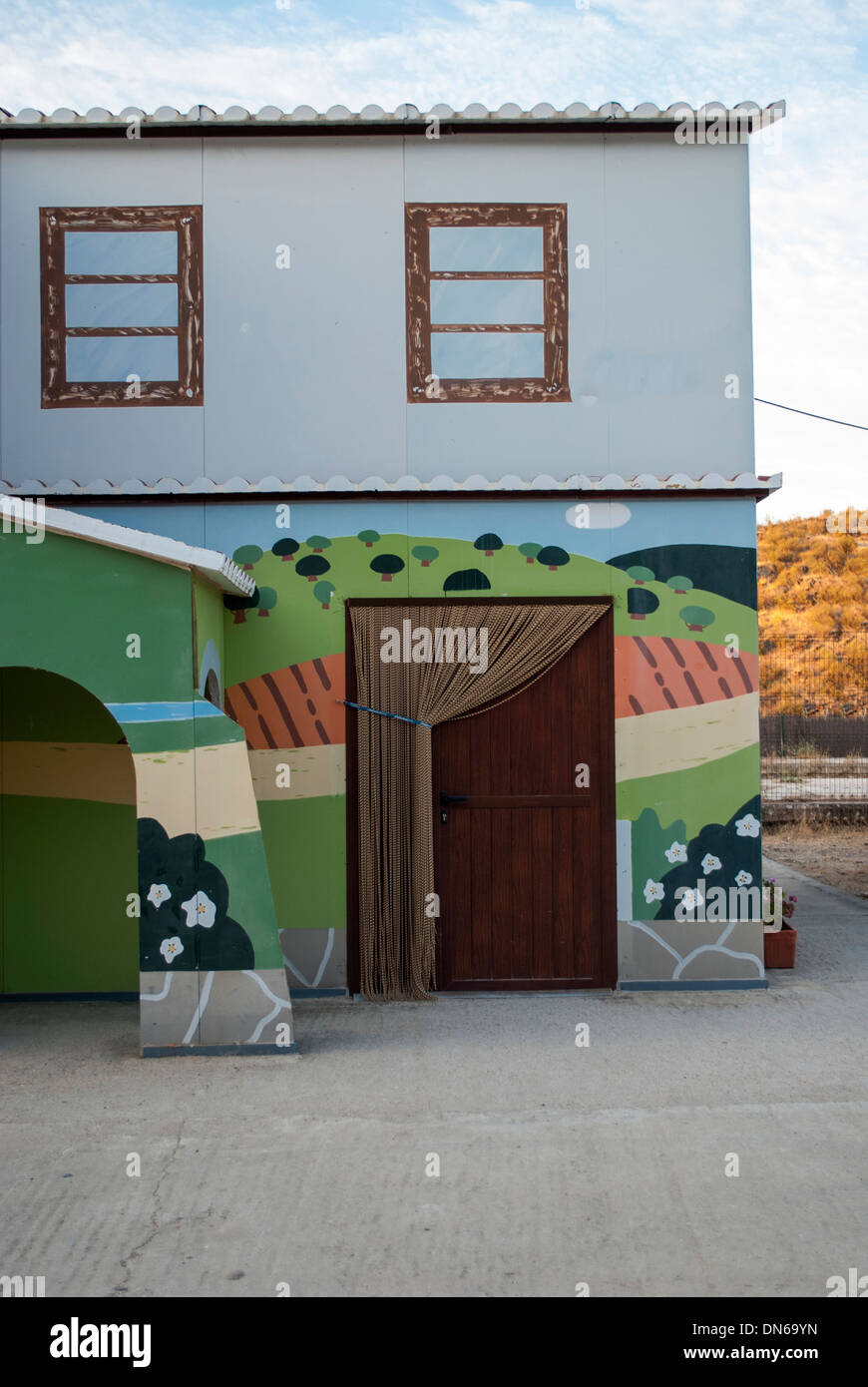 colorful house where they sell all kinds of cheeses Stock Photo - Alamy