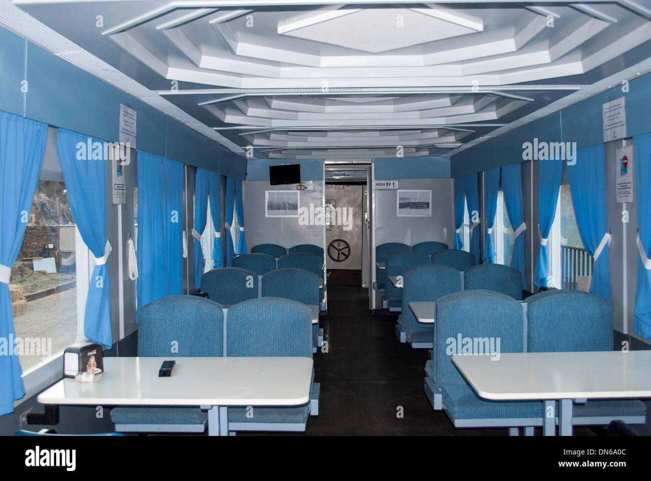 Train restaurant where you can stop to eat Stock Photo - Alamy