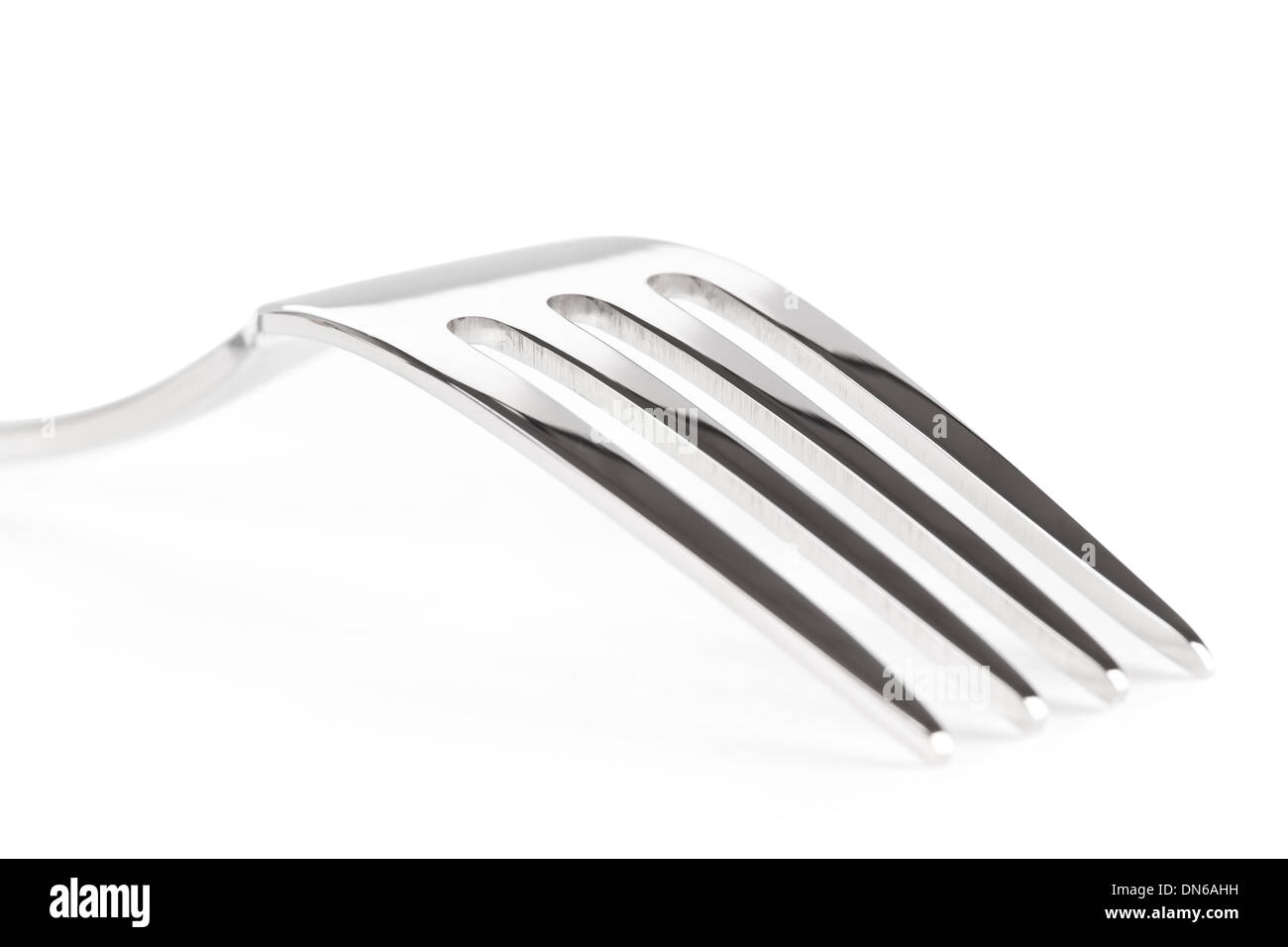 Fork closeup on white Stock Photo - Alamy