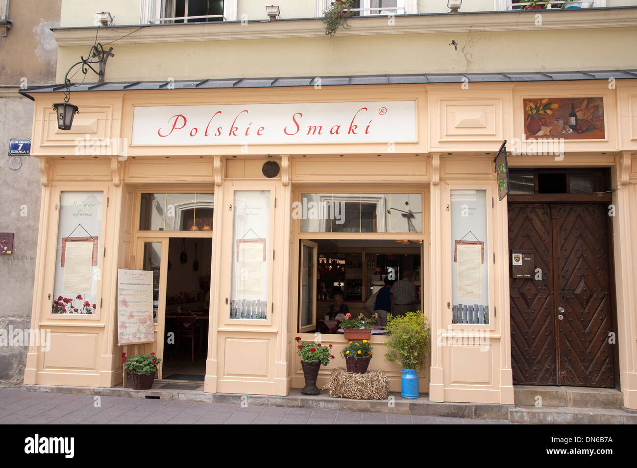 Polskie Smaki Restaurant, Krakow; Poland Stock Photo - Alamy