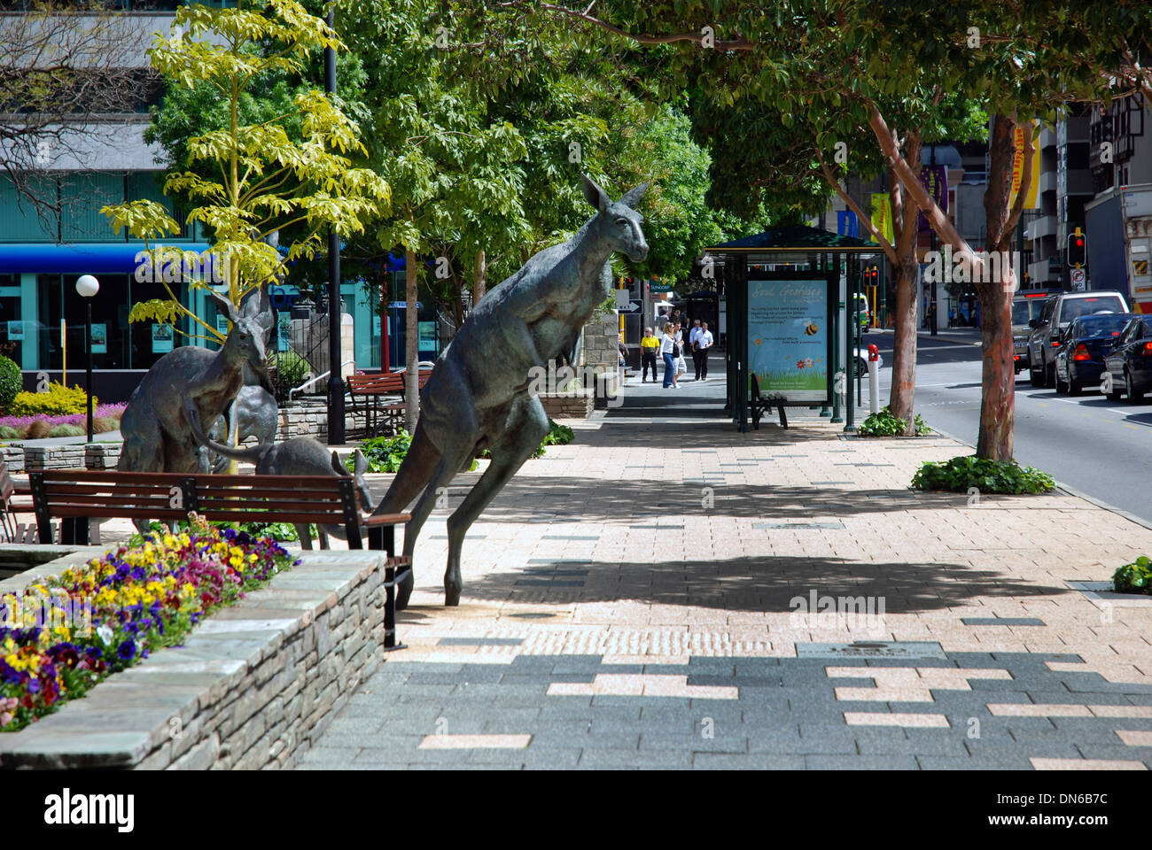 Kangaroo sculpture on the streets of Perth Stock Photo - Alamy