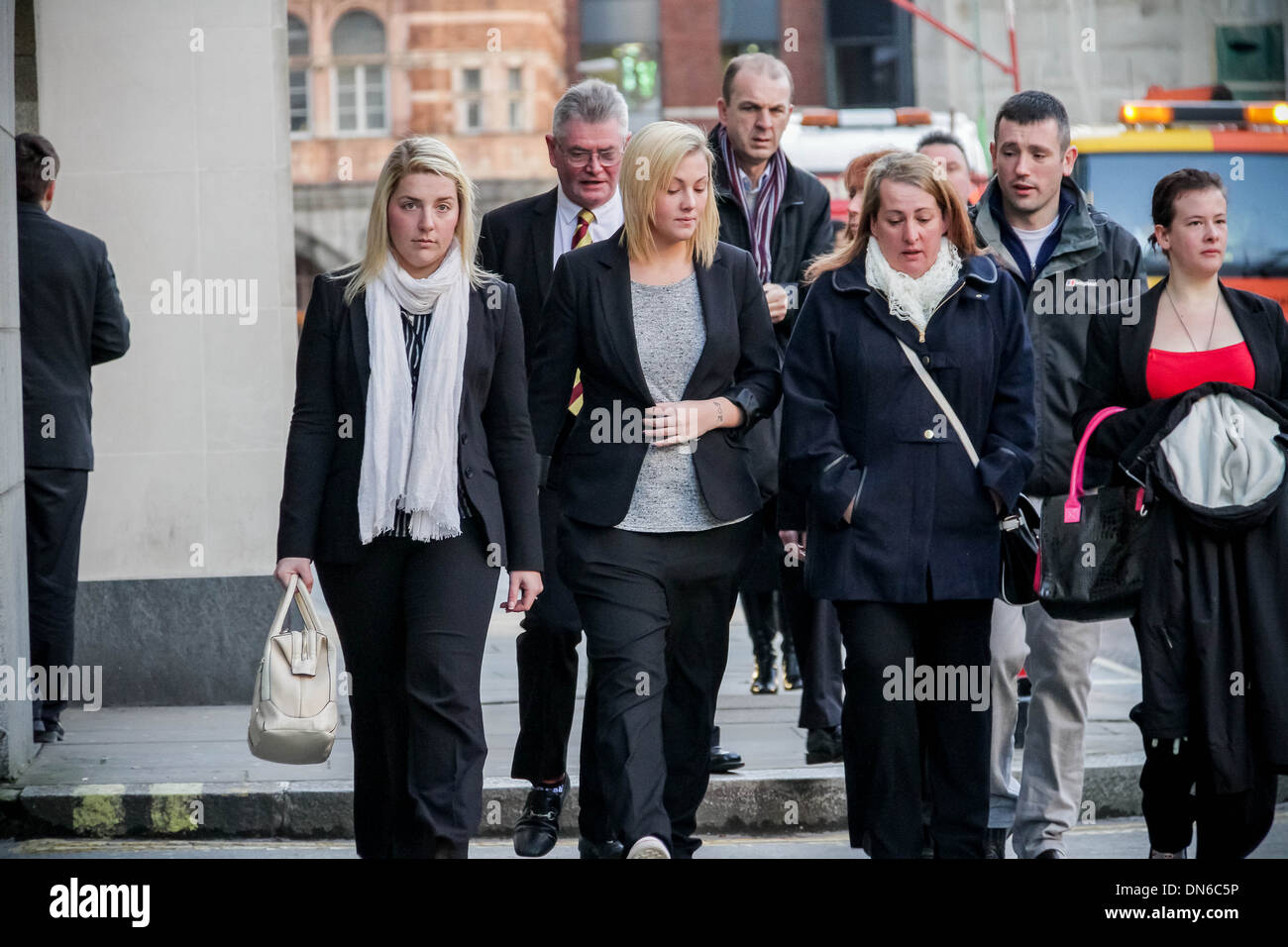 Lee Rigby Family arrive at Old Bailey court for trial verdict in London ...