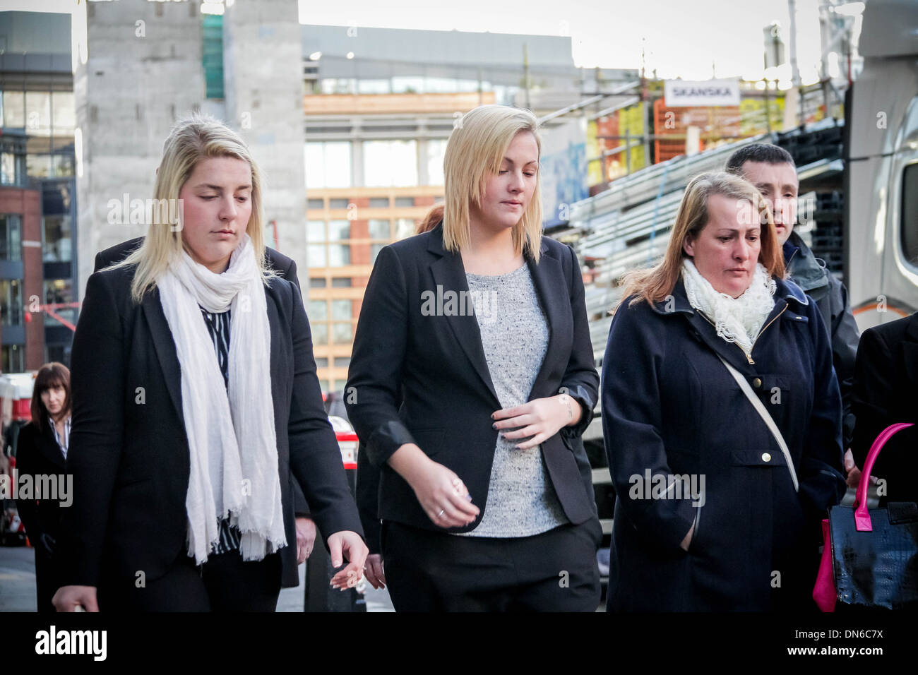 Lee Rigby Family arrive at Old Bailey court for trial verdict in London ...