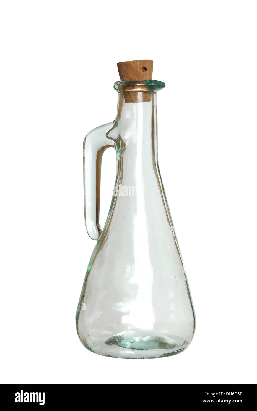 transparent glass bottle on white background Stock Photo - Alamy