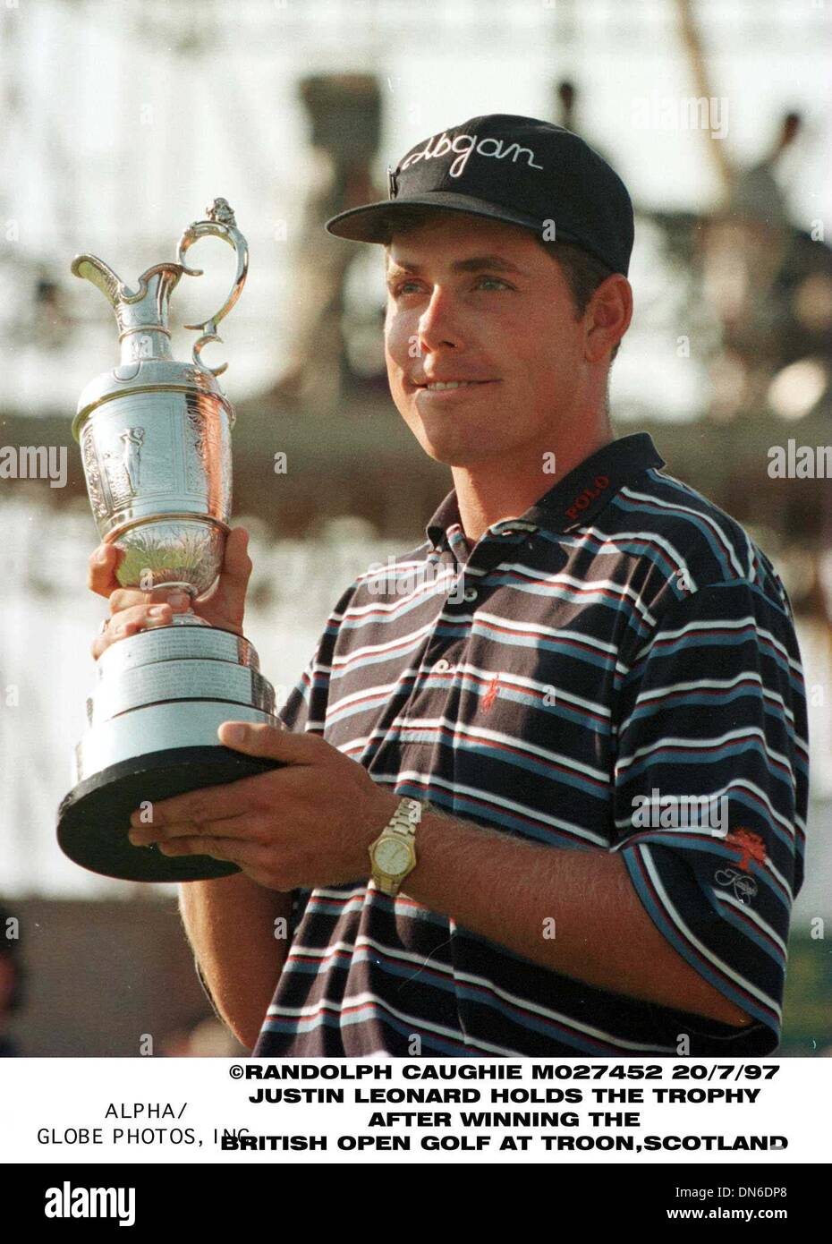 July 1, 1997 - TYHE WINNER...AMERICAN JUSTIN LEONARD WITH THE OPEN ...