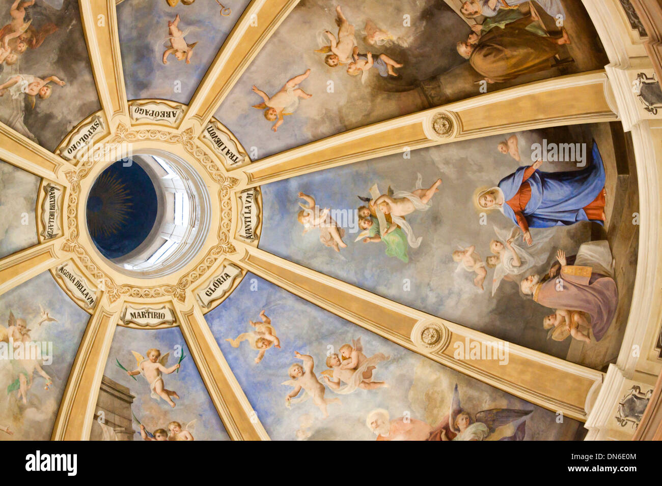 Interior of deconsecrated St Dionigi church in Vigevano Stock Photo - Alamy