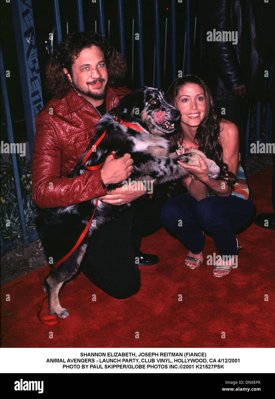 Apr. 12, 2001 - SHANNON ELIZABETH, JOSEPH REITMAN (FIANCE).ANIMAL ...
