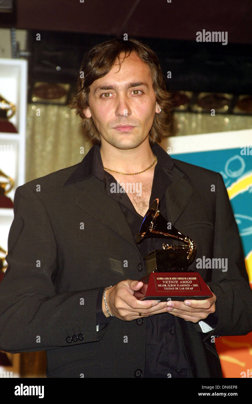 Oct. 30, 2001 - Los Angeles, CALIFORNIA, USA - VICENTE AMIGO.WON BEST ...