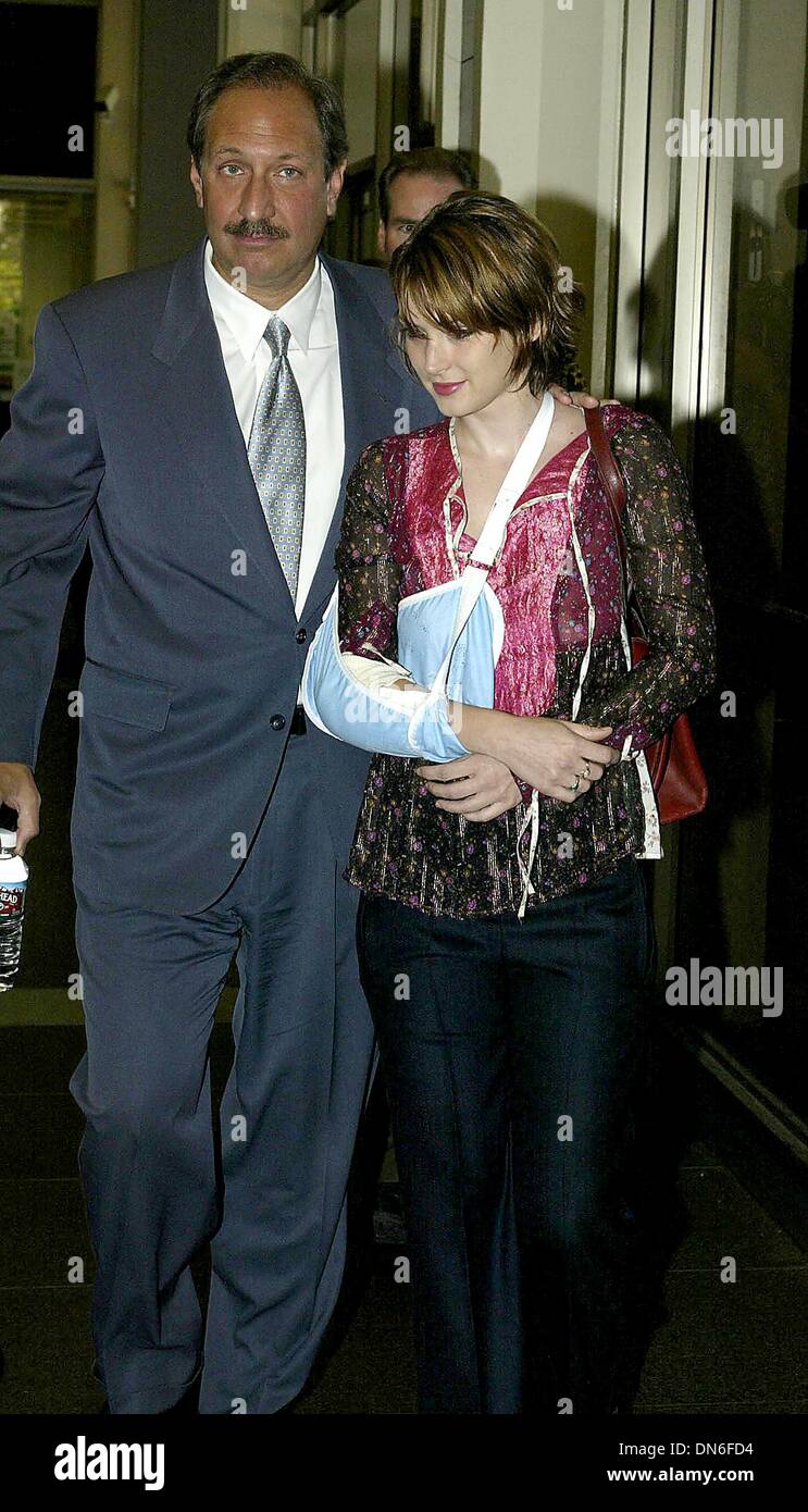 June 14, 2002 - Los Angeles, CA, USA - WINONA RYDER..ARRIVES AT THE ...