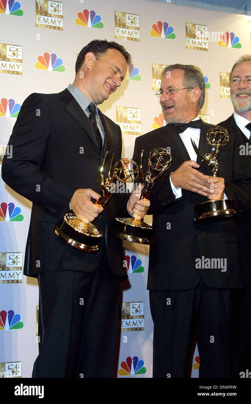 Sept. 22, 2002 - TOM HANKS/STEVEN SPIELBERG..54TH ANNUAL EMMY AWARDS ...