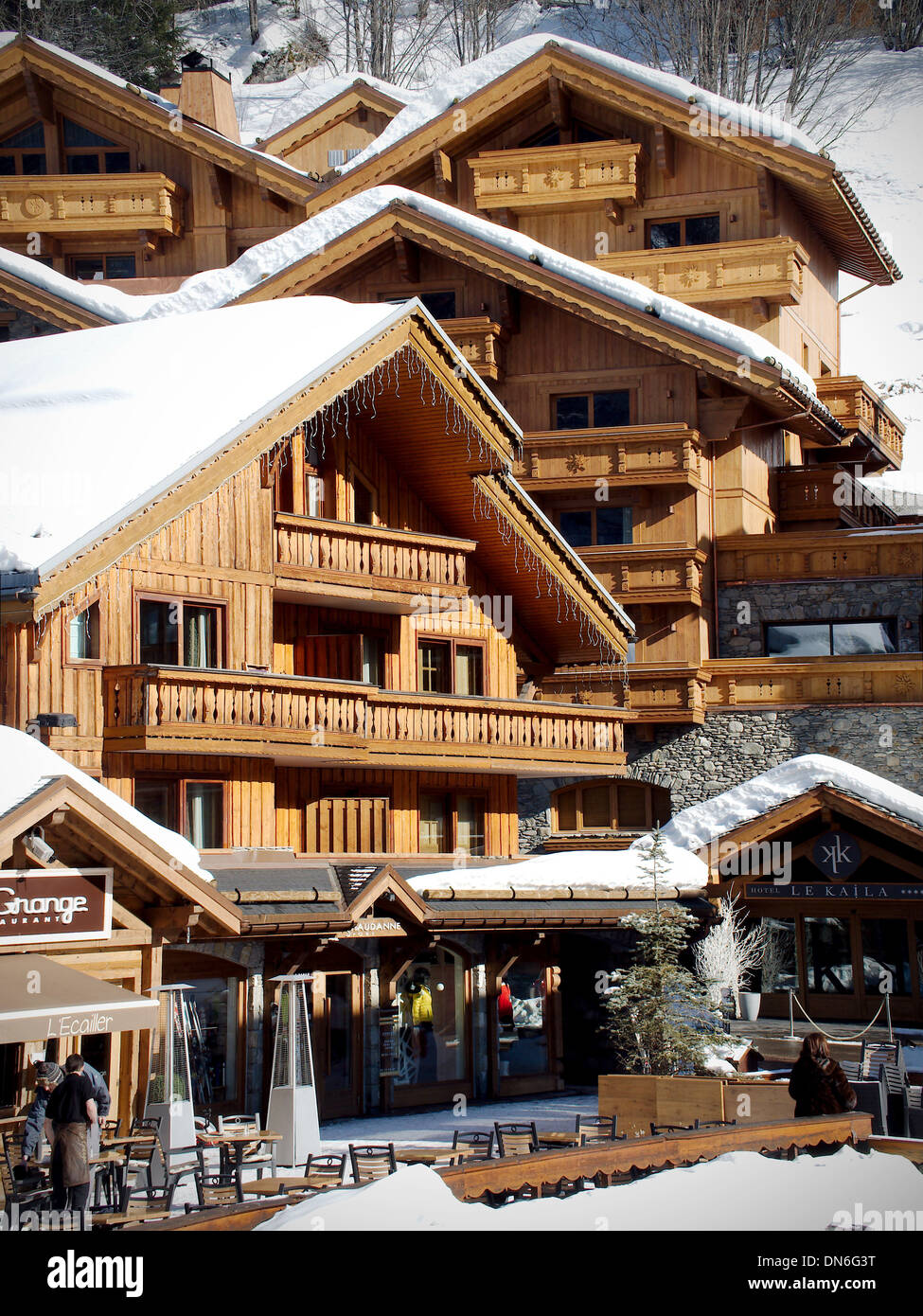 Meribel ski resort hi-res stock photography and images - Alamy