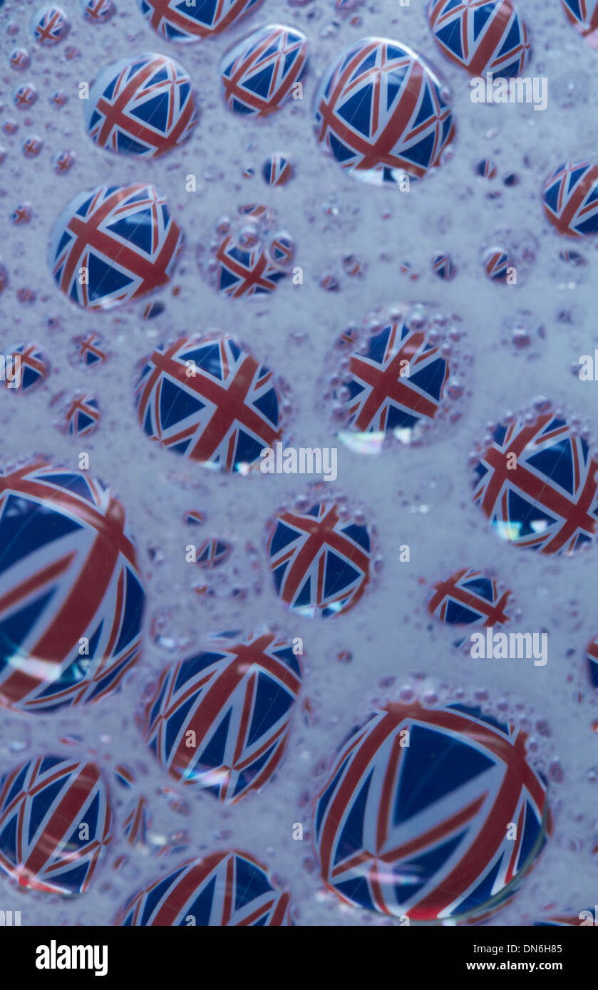 union jack in soap bubbles Stock Photo - Alamy