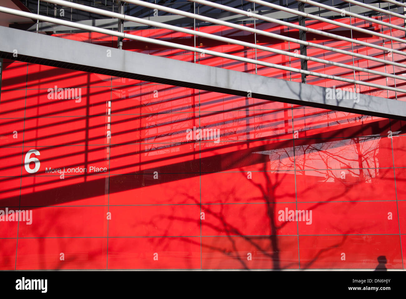 red building More London Stock Photo - Alamy