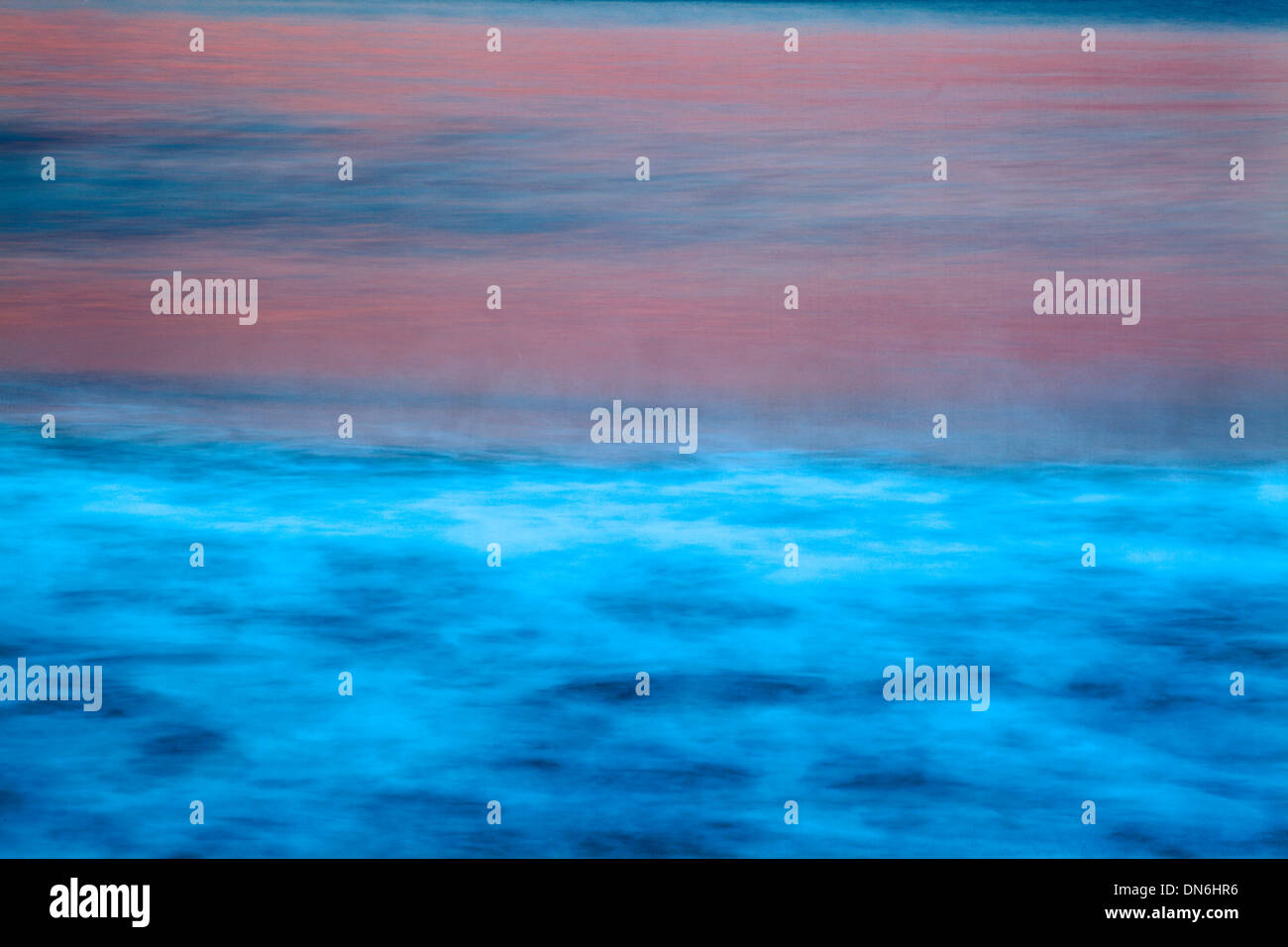Pink Light and Blue Sea at Saltburn by the Sea Redcar and Cleveland ...
