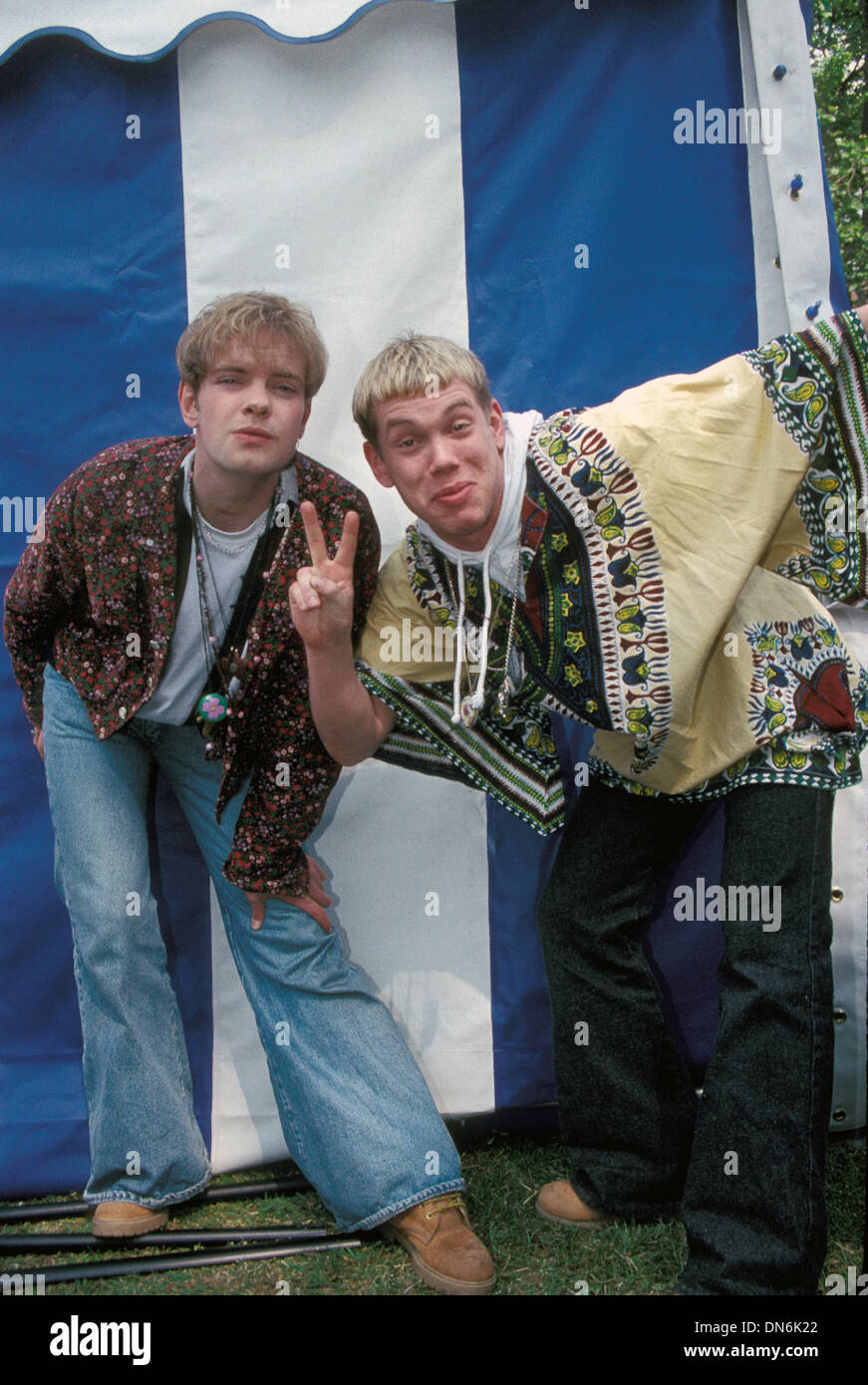 CANDY FLIP UK pop duo about 1990 with Danny Spencer at right and ...