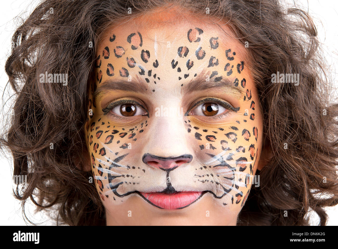 Leopard Face Paint Women