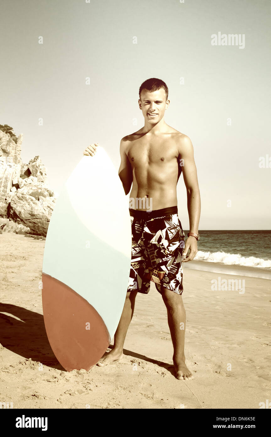 Handsome surfer hi-res stock photography and images - Alamy
