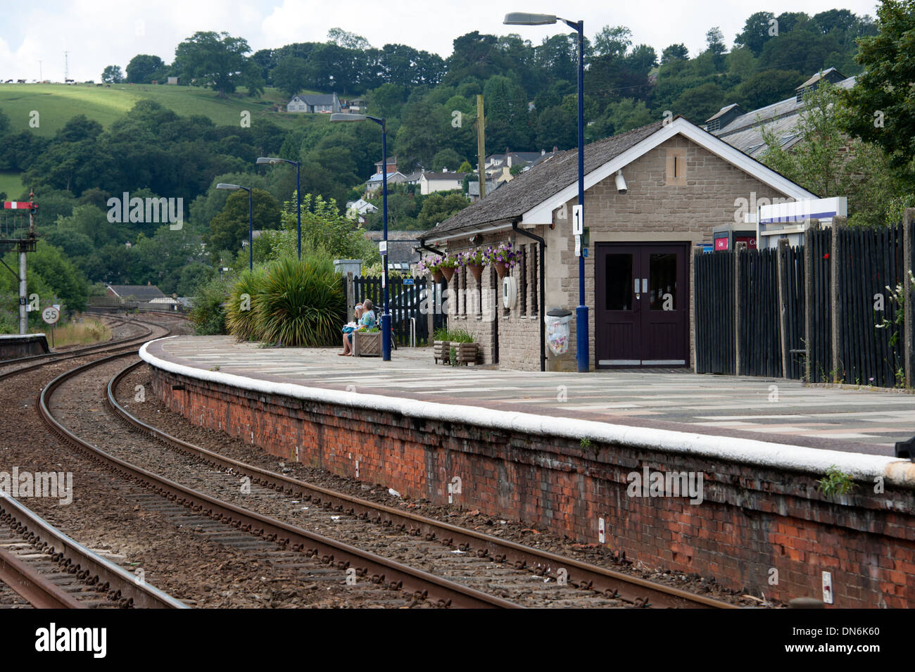 Traditional Rural Railway Station Platform Lostwithiel Cornwall UK ...