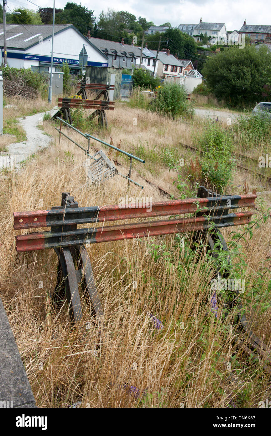 dead end no hope weeds overgrown decay death line Stock Photo - Alamy
