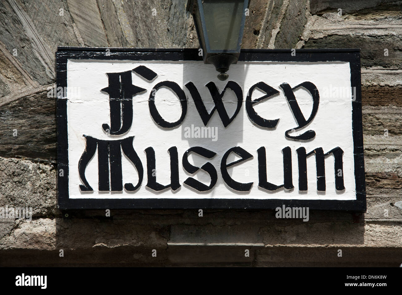 Fowey Town Museum Cornwall UK Stock Photo - Alamy