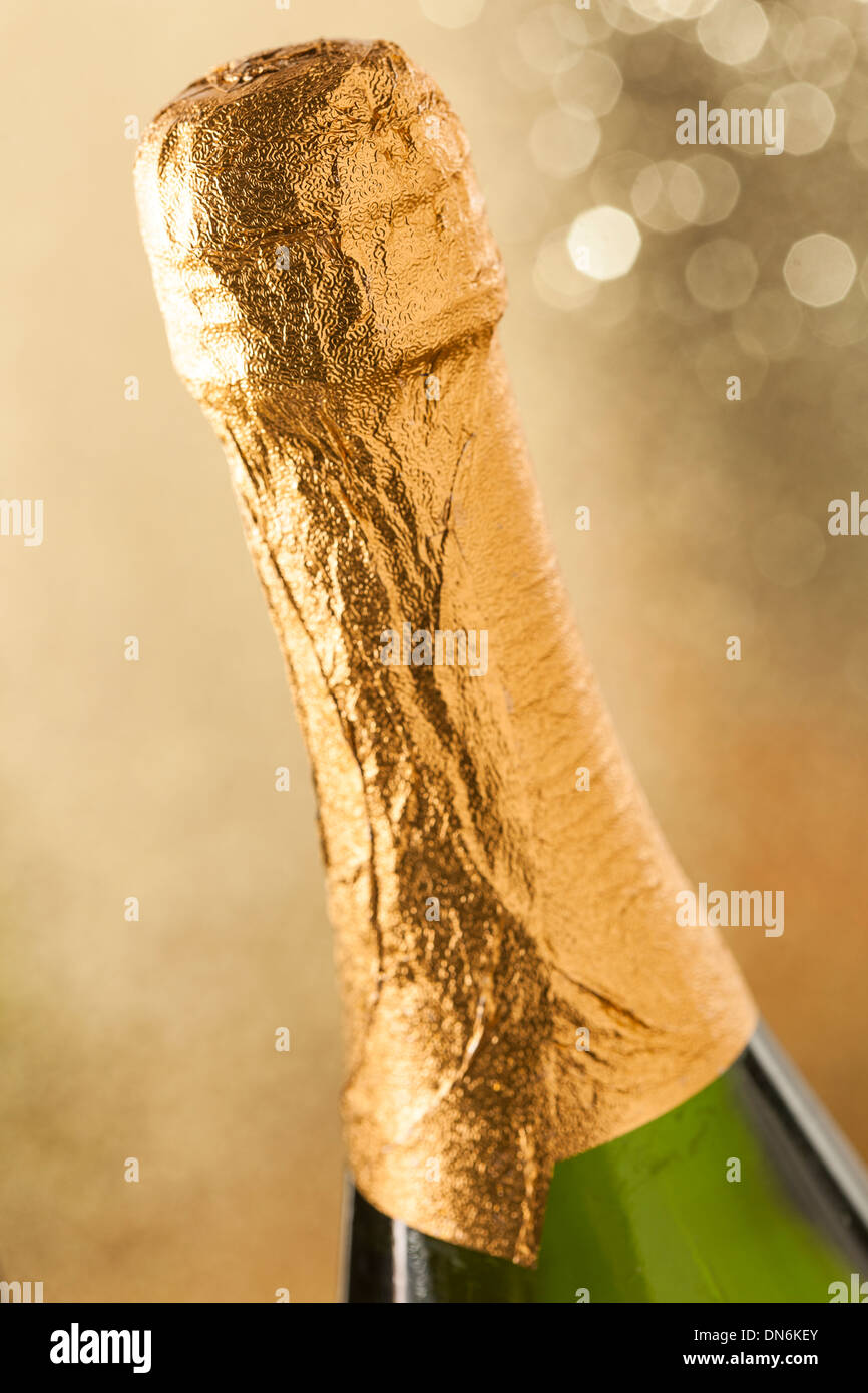 Bubbling Champagne in a Glass for a Celebration Stock Photo - Alamy