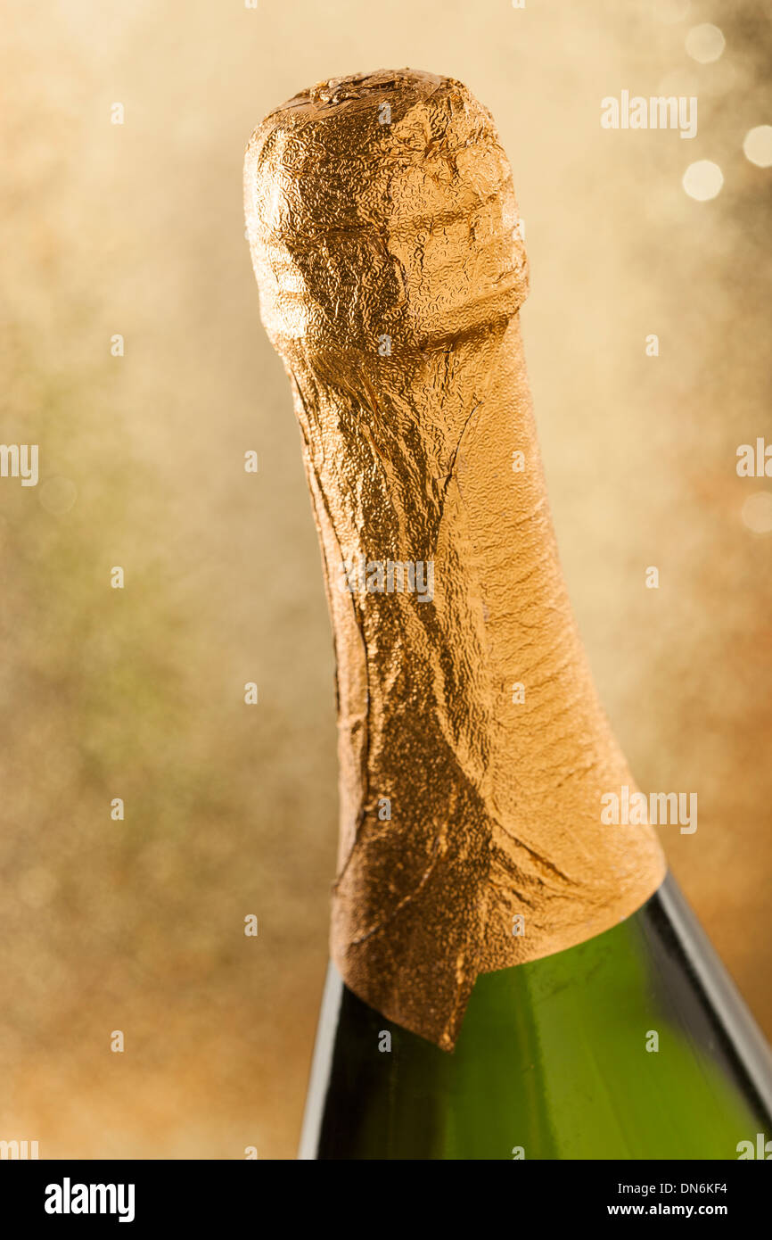 Bubbling Champagne in a Glass for a Celebration Stock Photo - Alamy