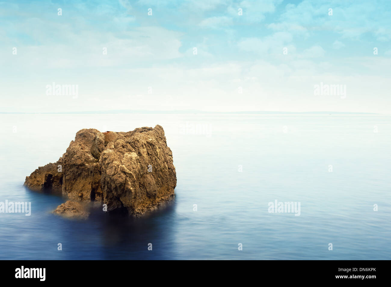 Rock in the sea Stock Photo - Alamy