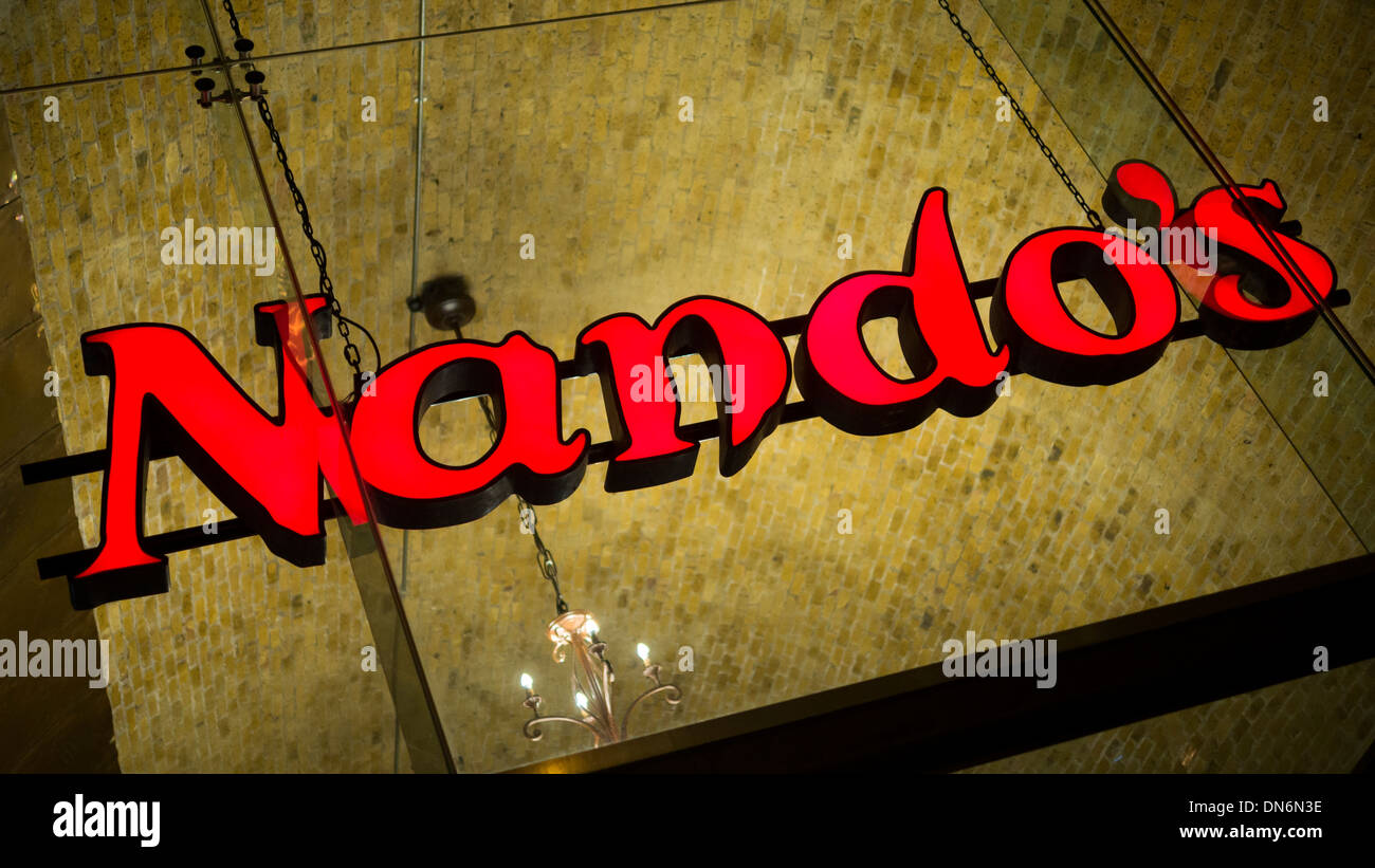 Nando's Restaurant Sign Stock Photo - Alamy