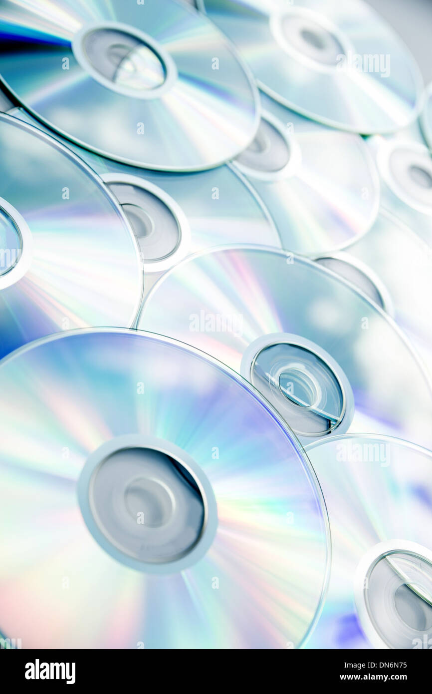 Optical Data storage with a bright and vivid color spectrum Stock Photo ...