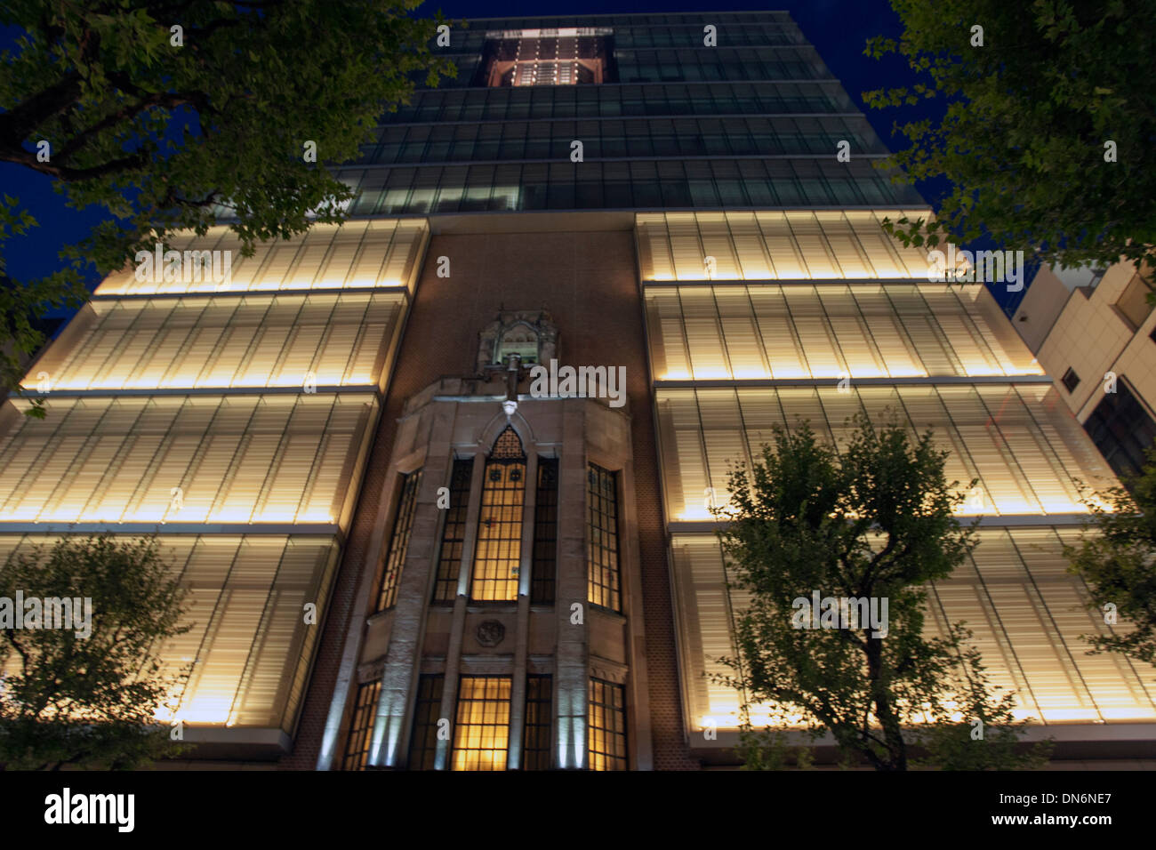 Ginza building. One of the most luxurious shopping districts in the ...
