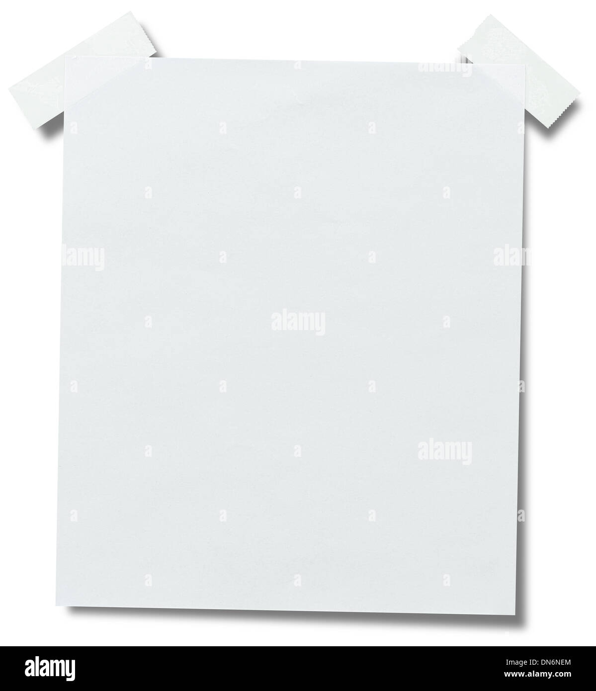 Blank post it note Cut Out Stock Images & Pictures - Alamy